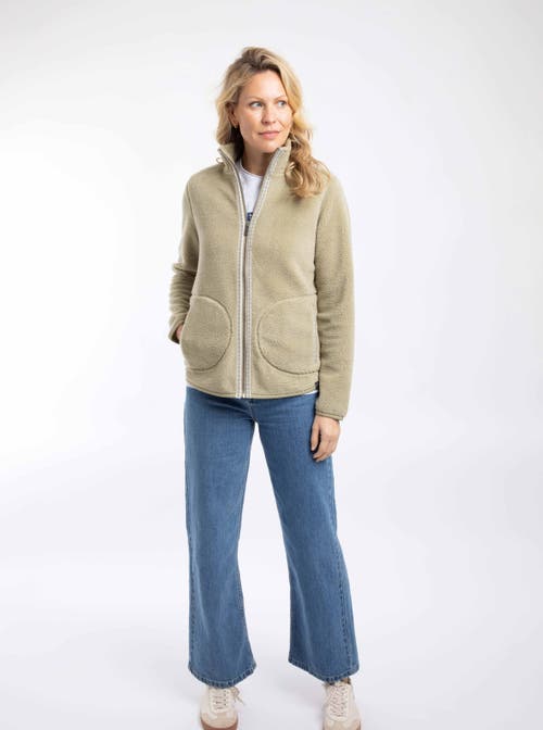 WEIRD FISH Lucille Lightweight Full Zip Borg Fleece Jacket